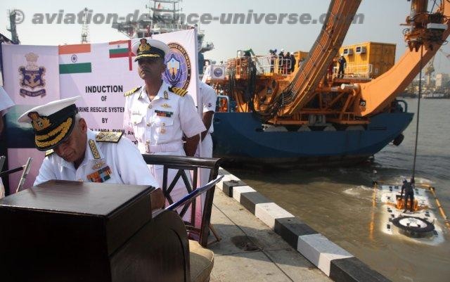 Deep sea submarine rescue system inducted into the Indian Navy