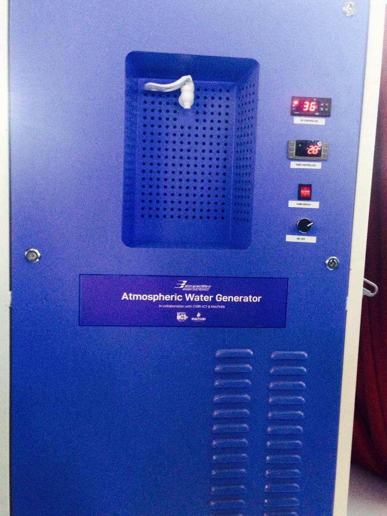 BEL launches Atmospheric Water Generator Safe Drinking Water