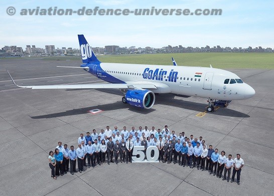 GoAir inducts 50th aircraft into the fleet |ADU MEDIA