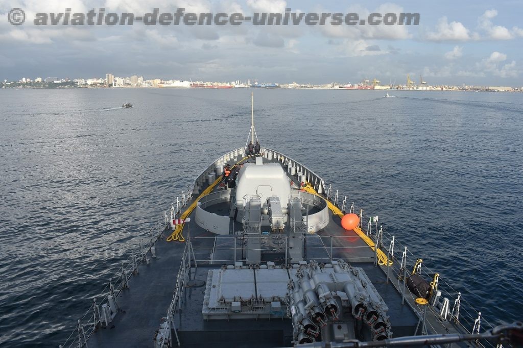 INS Tarkash entering Dakar Harbour - ADU - Aviation Defence Universe