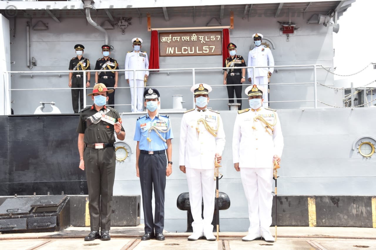 Indian Navy commissions INLCU L57 made by GRSE | ADU Media