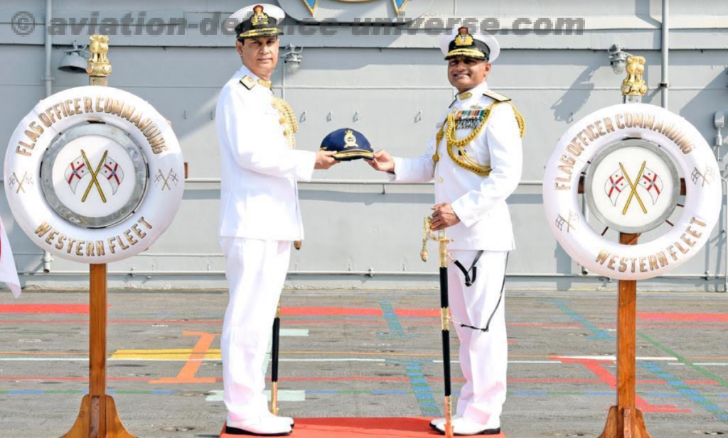 REAR ADMIRAL AJAY KOCHHAR ASSUMES COMMAND OF THE WESTERN FLEET (FOCWF)