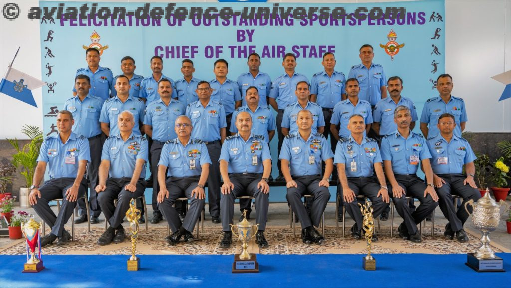 Felicitation by chief of the air staff to Outstanding sportperson