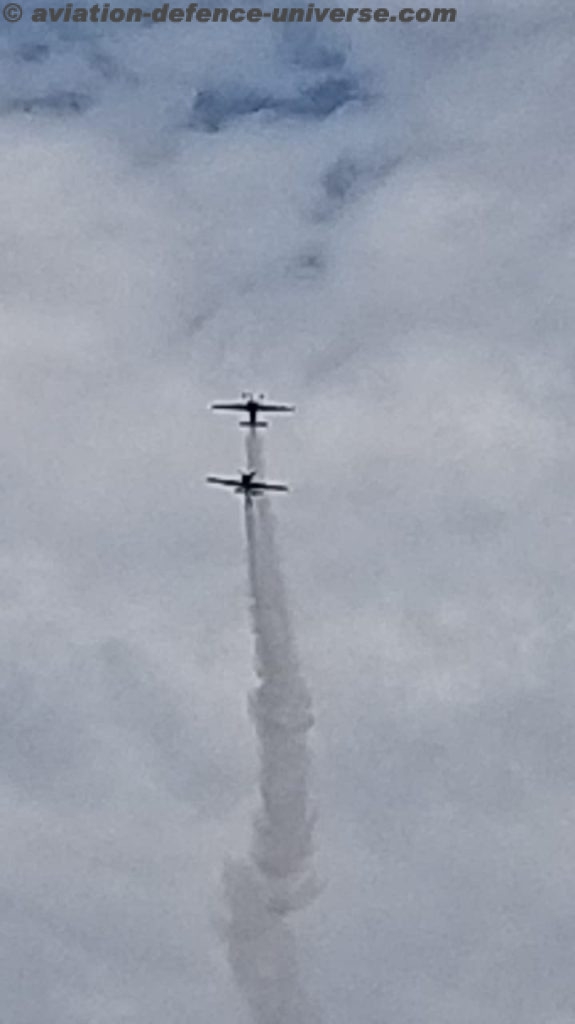 Fly past at Bastille Day Parade in Paris