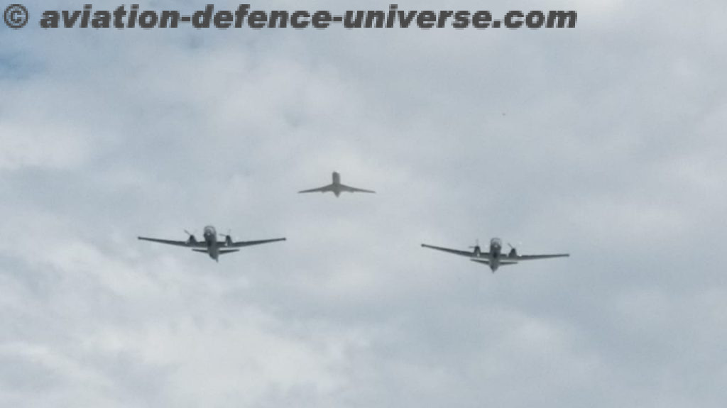 Fly past at Bastille Day Parade in Paris