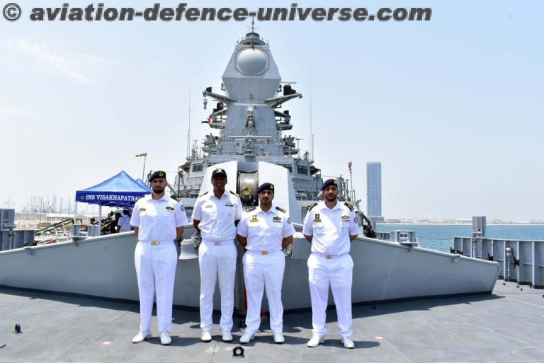 INS Vishakhapatnam & Trikhand in bilateral exercises with UAE Navy