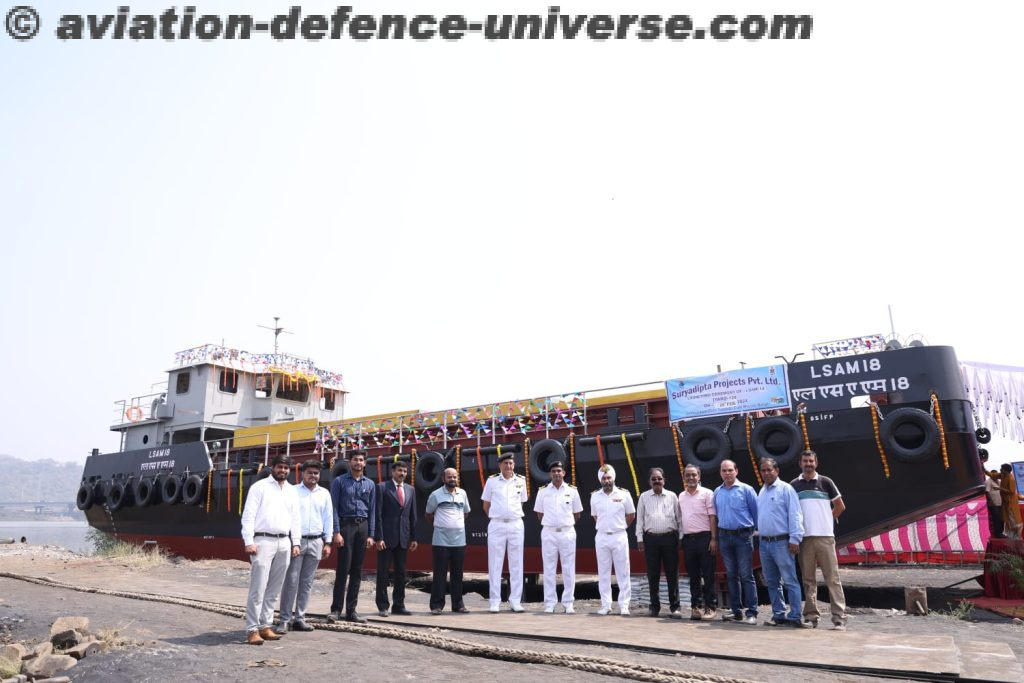 Indian Navy's 4th barge of 11xACTCM Barge Project launched BY ...
