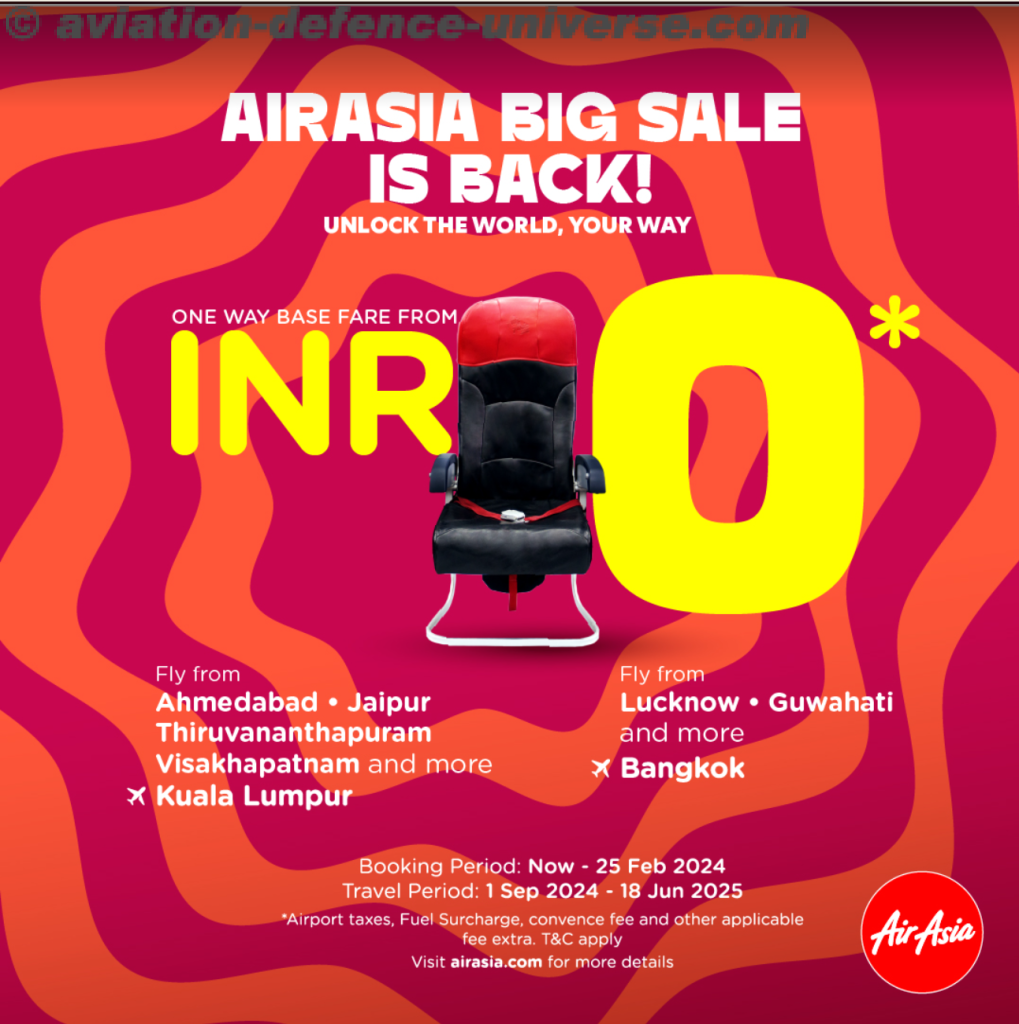 AirAsia launches its signature Big Sale Campaign from INR0*base fare ...