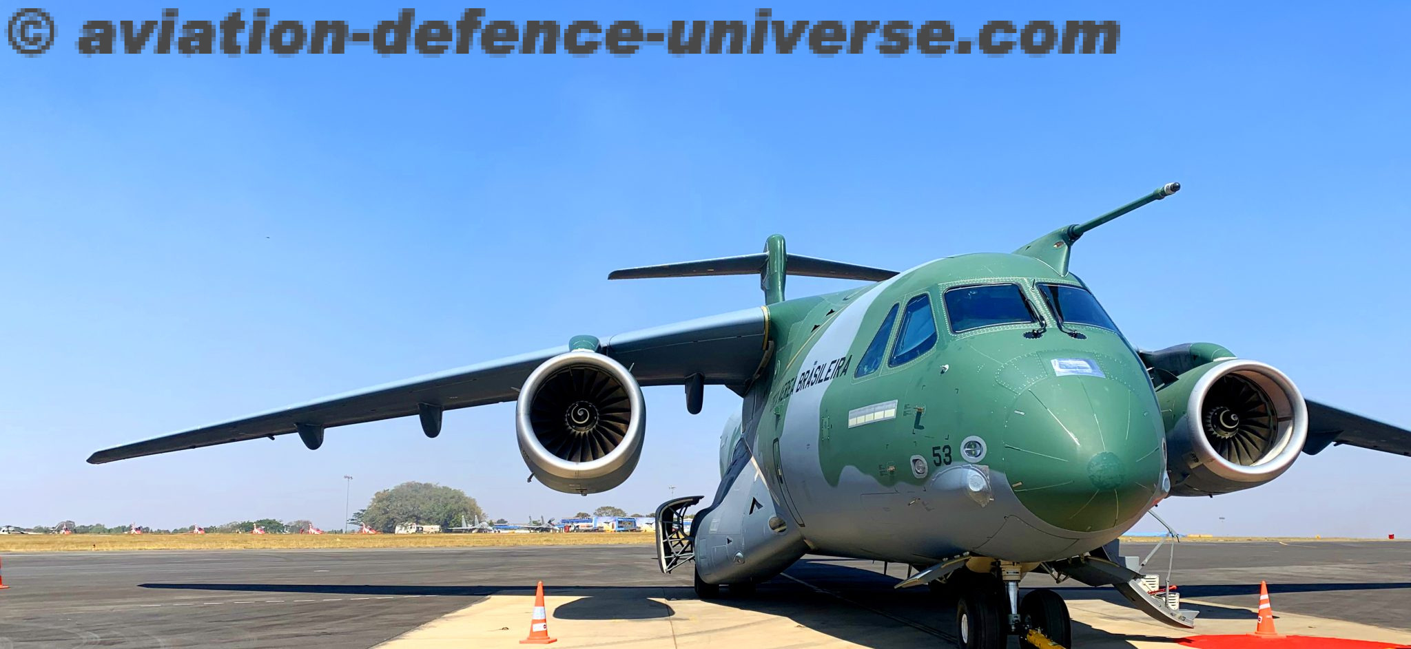 Embraer C390 with V2500_Tarmac view - ADU - Aviation Defence Universe