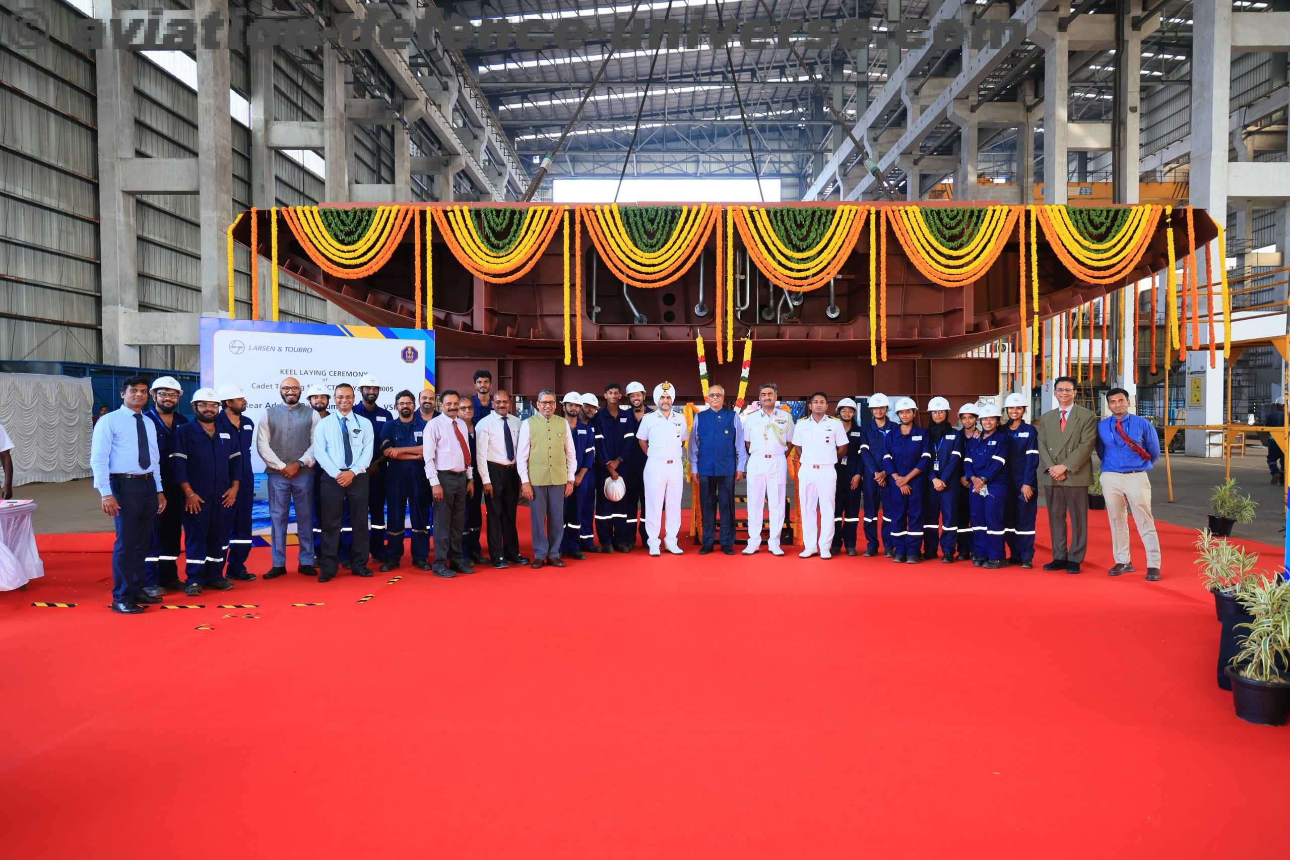Keel Laying Ceremony: Third Cadet Training Ship (Yard 18005)