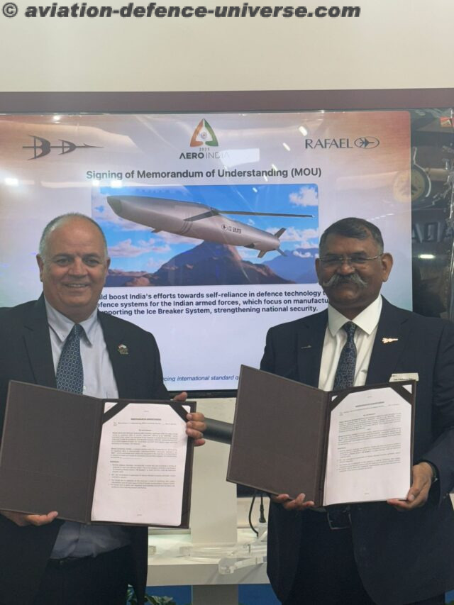 Rafael and BDL have signed an MoU to jointly offer the Ice Breaker ...