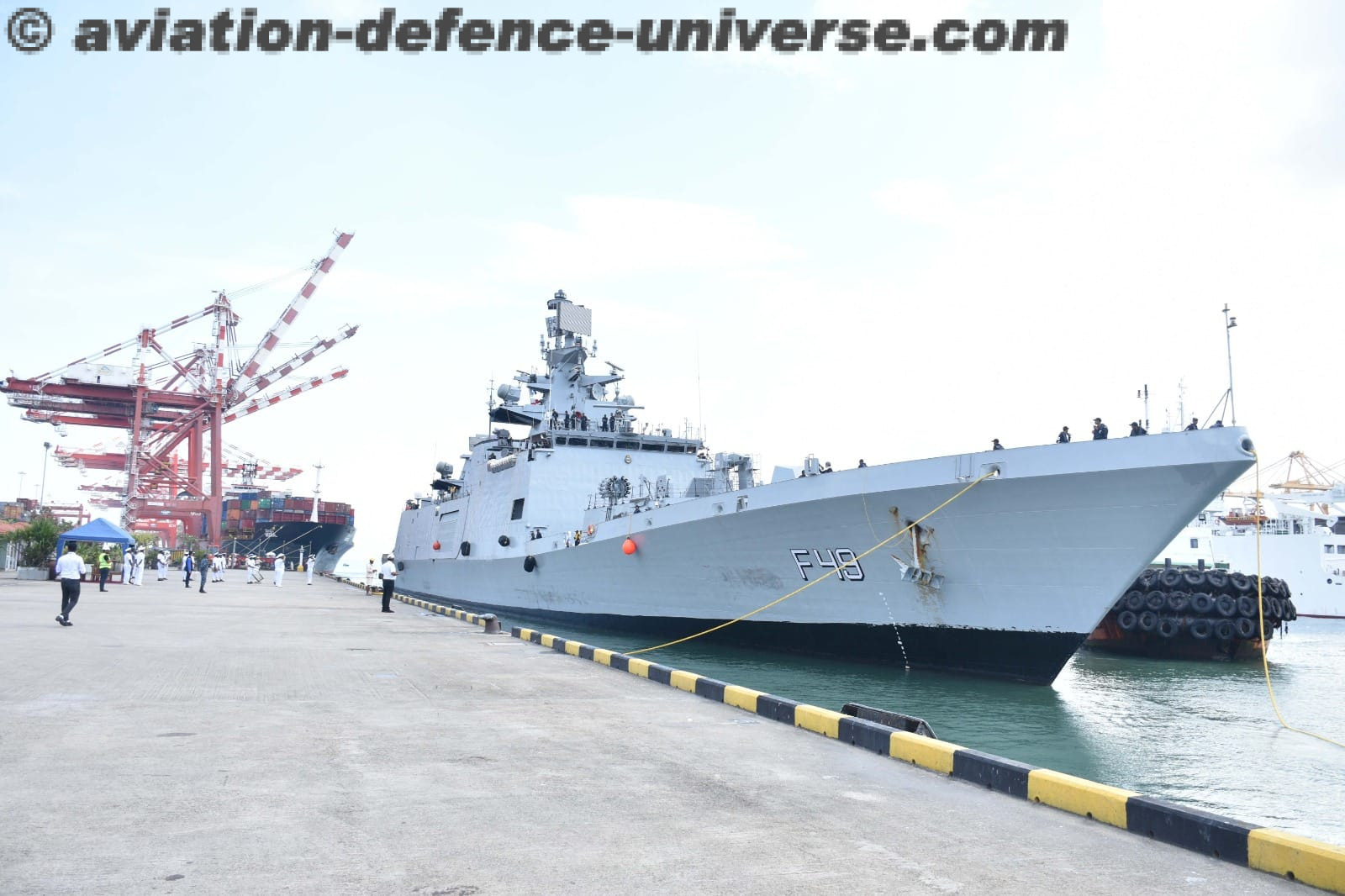 Indian Naval Ship Sahyadri at Colombo, Sri Lanka
