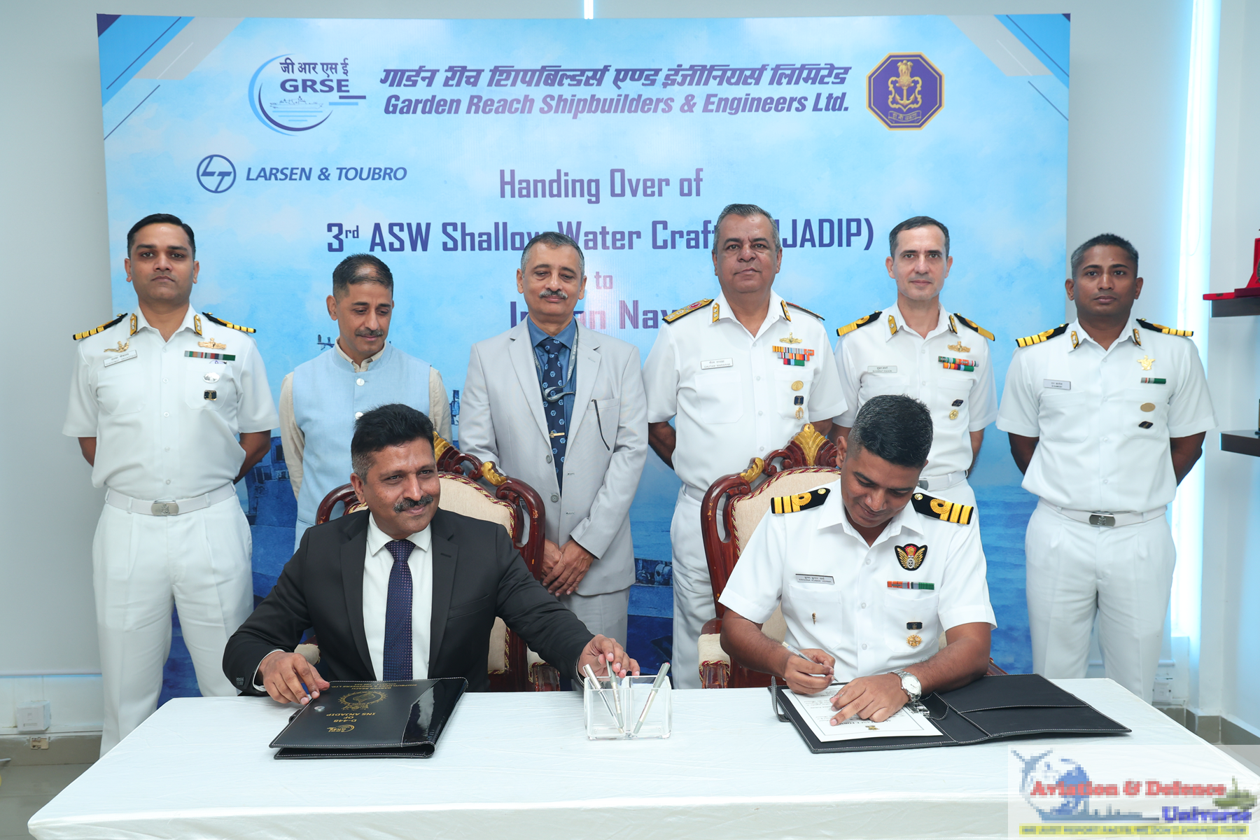 Delivery Of ‘Anjadip’ – Third Anti Submarine Warfare Shallow Craft