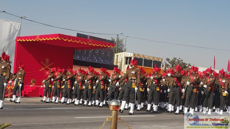 Army Day Parade as Seen from Mahal Road