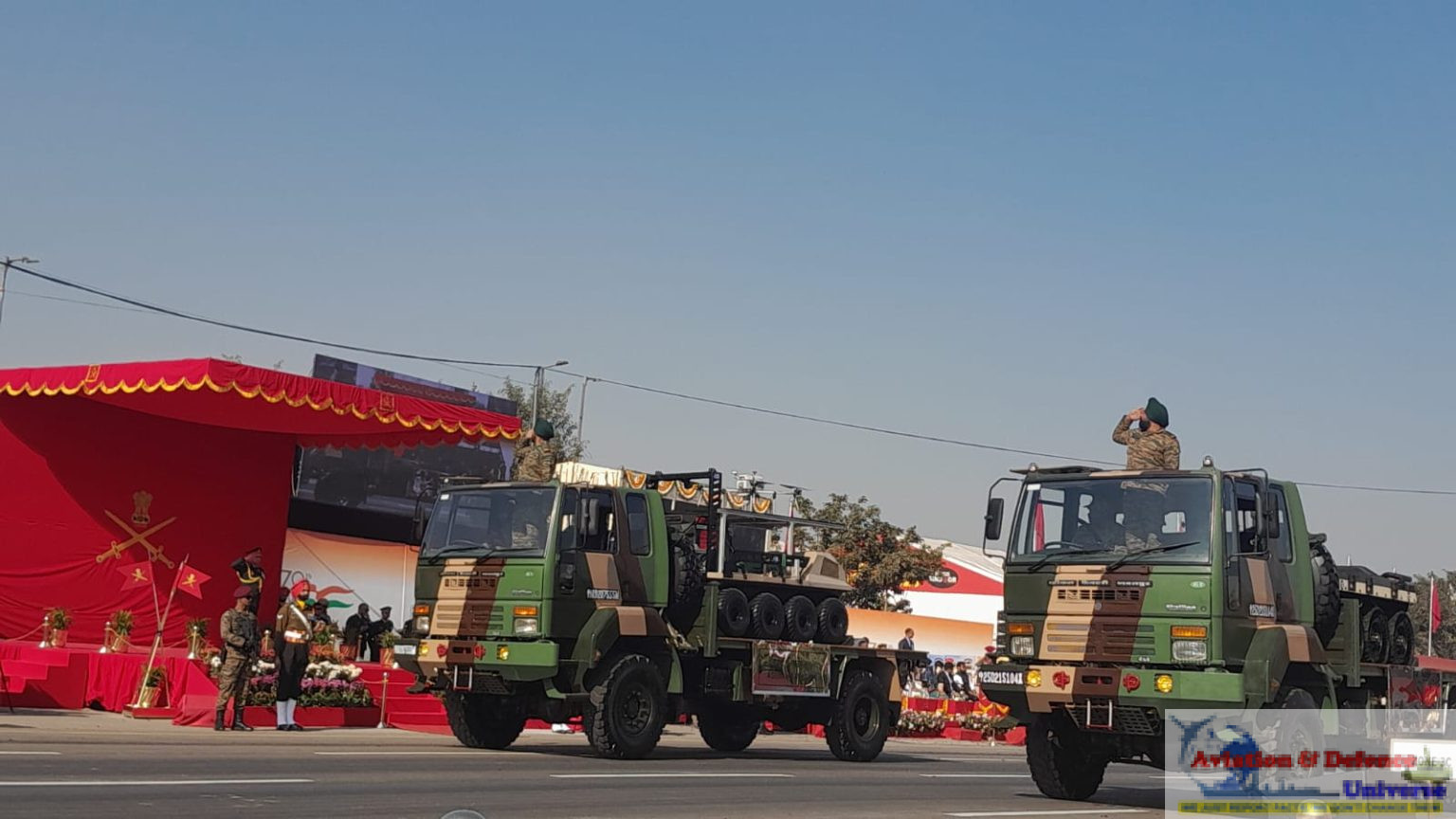 Hitech Indian Army display on Mahal Road Jaipur