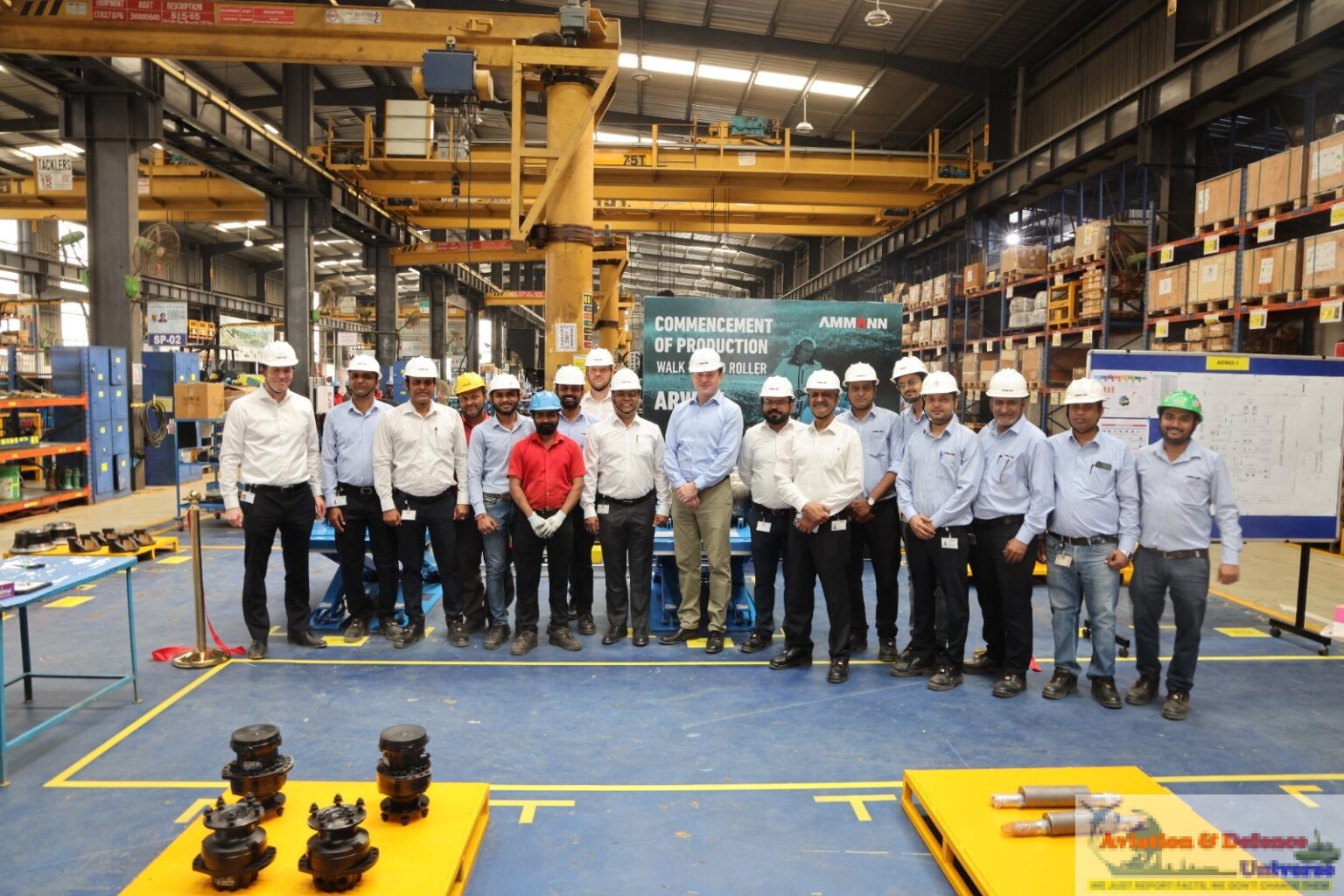 ‘Made in India ‘ARW 65 Walk- Behind Roller at Mehsana Facility